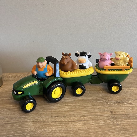 Tomy | Toys | Tomy John Deere Animal Hayride Musical Tractor Toy Wfarm ...